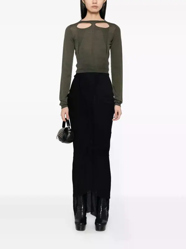 Rick Owens Wool Long Sleeve Top