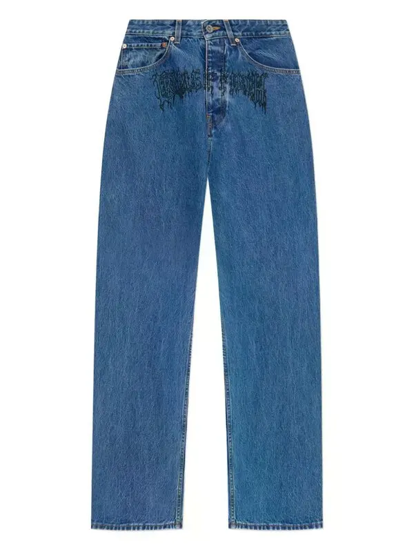 Vetements Graphic-print Jeans