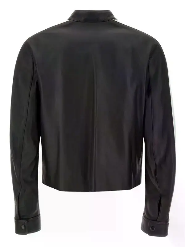 Casablanca Leather Racer Jacket - Black