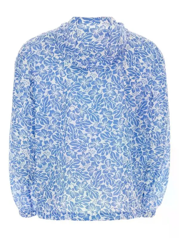Prada Floral-print Hooded Jacket