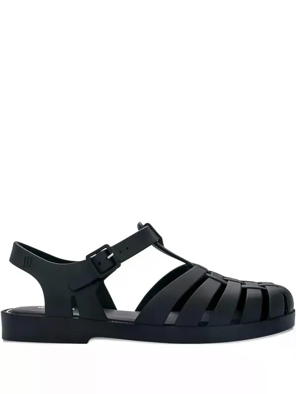 Melissa Possession Strappy Flat Sandals - Black