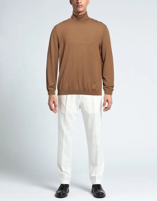 Woolrich Turtleneck Camel Virgin Wool - Beige