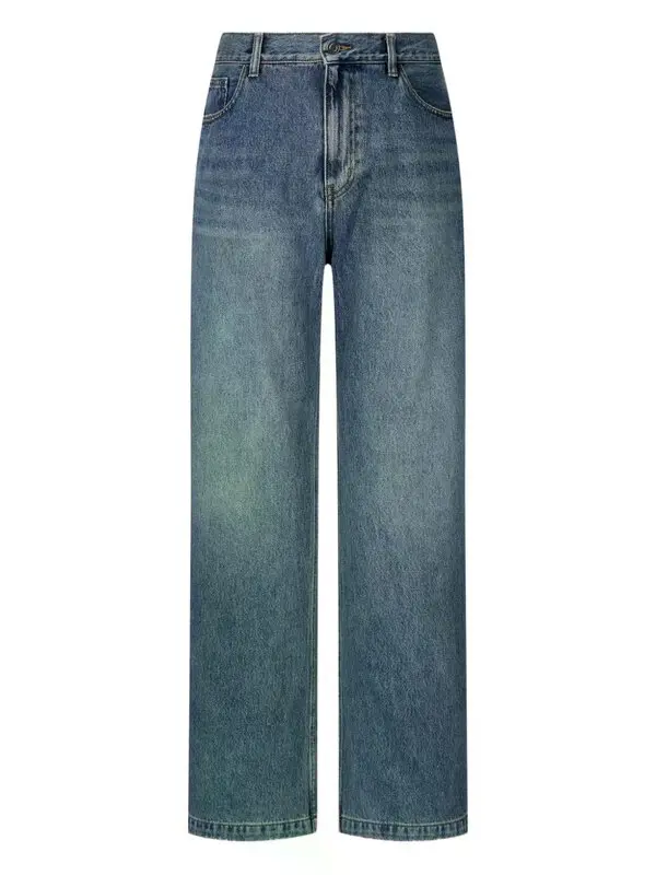 STUDIO TOMBOY Whiskered-effect Straight Leg Jeans