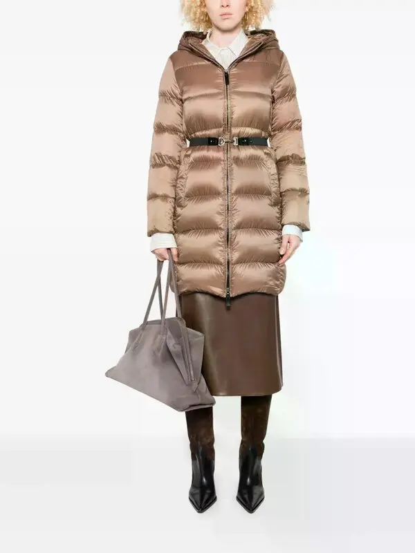 Max Mara Hooded Belted Puffer Jacket