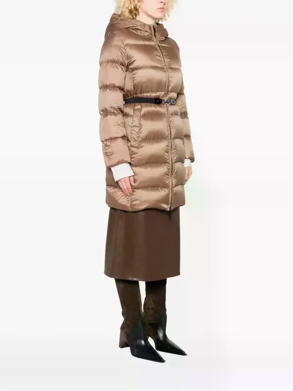 Max Mara Hooded Belted Puffer Jacket