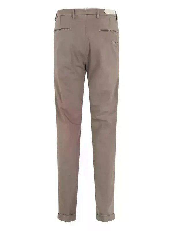 BRIGLIA 1949 Logo-patch Cuffed Trousers - Neutrals