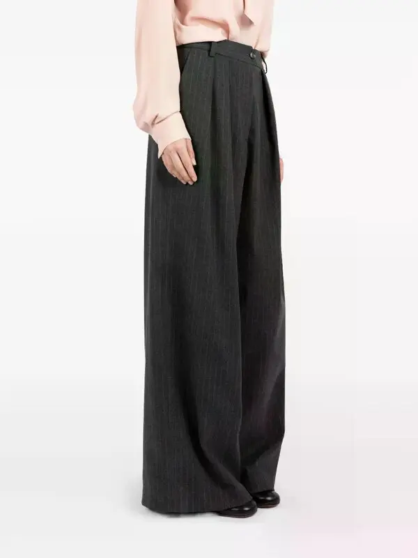 SOCIETE ANONYME Pinstripe Pleated Trousers