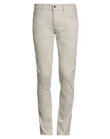 Armani Exchange Skinny Jeans With Leather Trims - Beige
