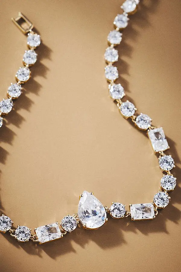 Nadri Everleigh Crystal Linear Bracelet - Gold