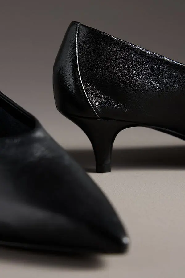 Anthropologie Pointed-toe Kitten-heel Pumps