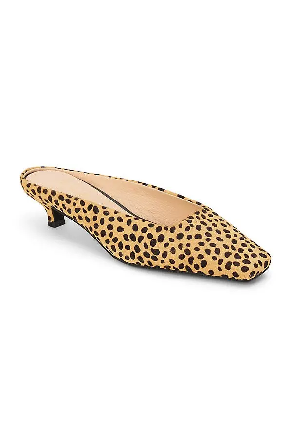 Matisse Kitten-heel Mules - Cheetah