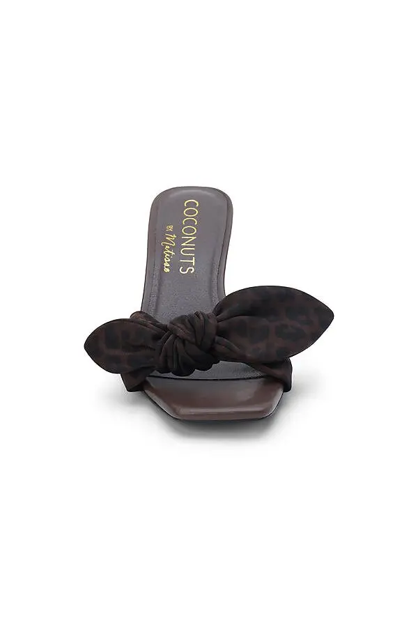 Matisse Uptown Bow Heeled Sandals - Leopard