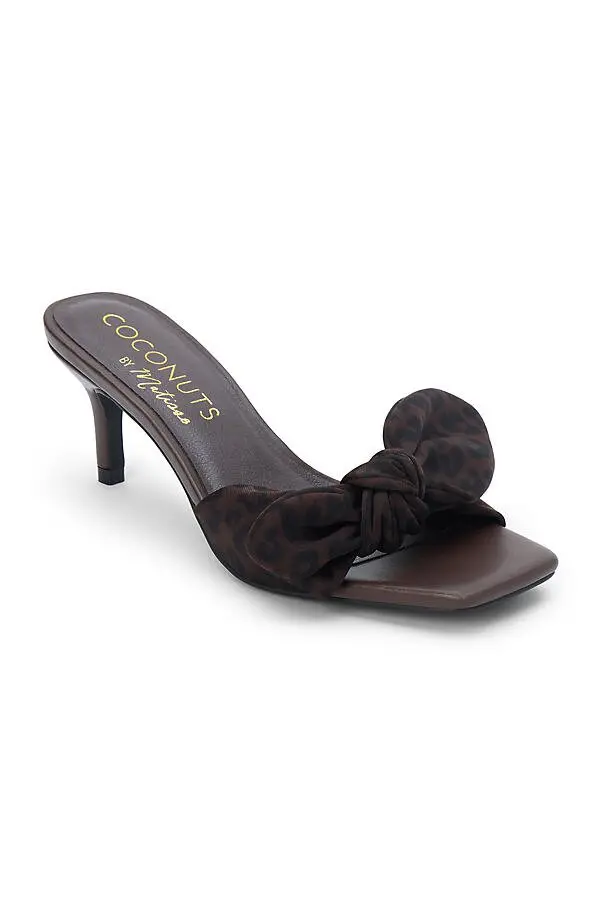 Matisse Uptown Bow Heeled Sandals - Leopard