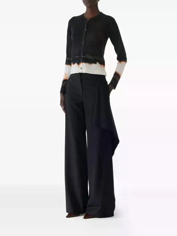 JASON WU Ombre Diffused Stripe Wool Cardigan