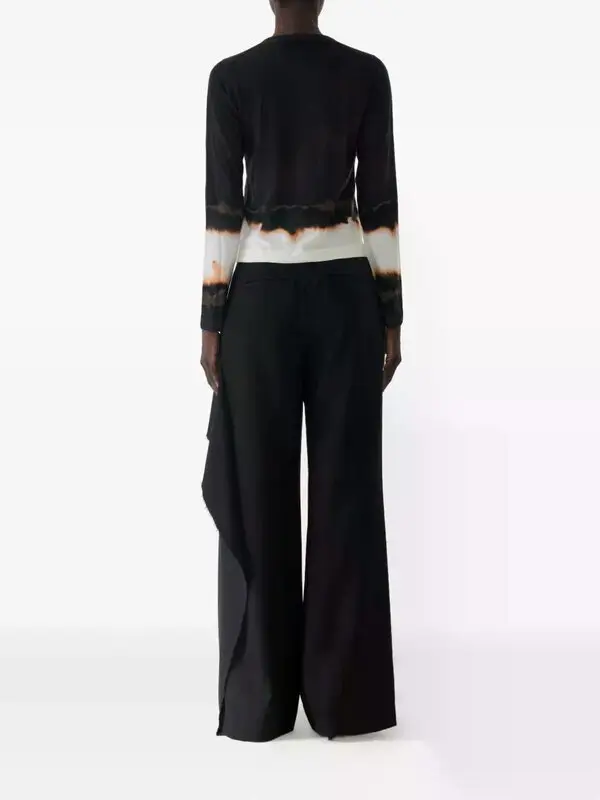 JASON WU Ombre Diffused Stripe Wool Cardigan