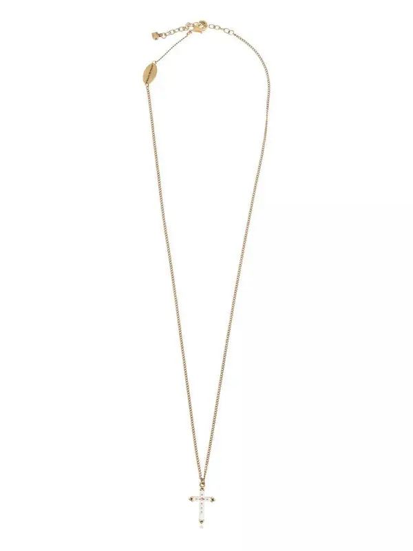 Dsquared2 Enamel-cross Pendant Necklace - Gold