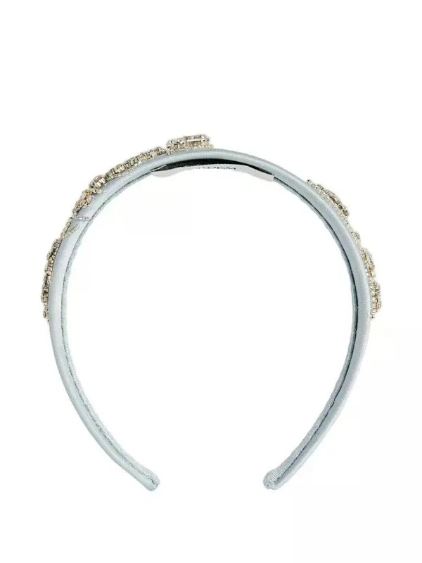 Erdem Crystal-embellished Headband - Blue
