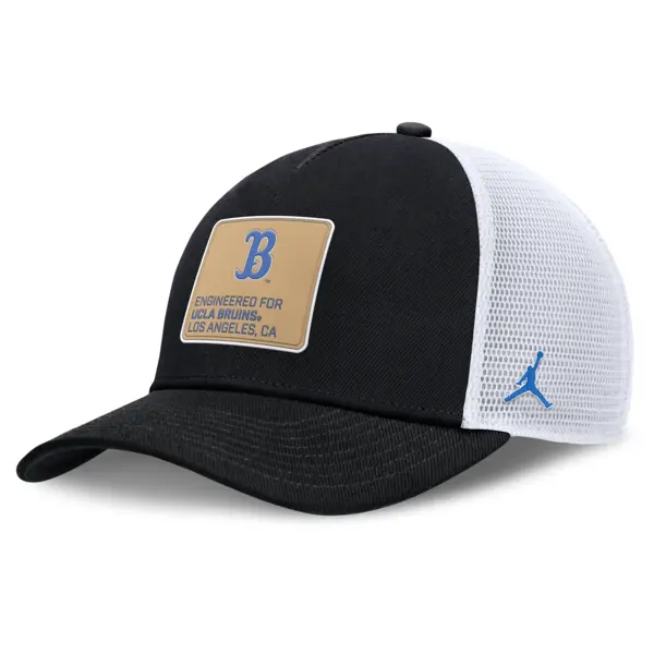 JORDAN Ucla On-field Rise Engineered College Trucker Adjustable Hat - Black