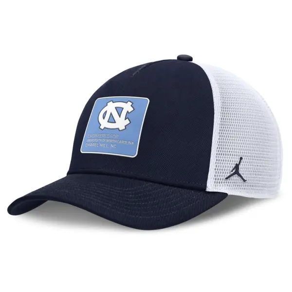 JORDAN North Carolina On-field Rise Engineered College Trucker Hat - Blue