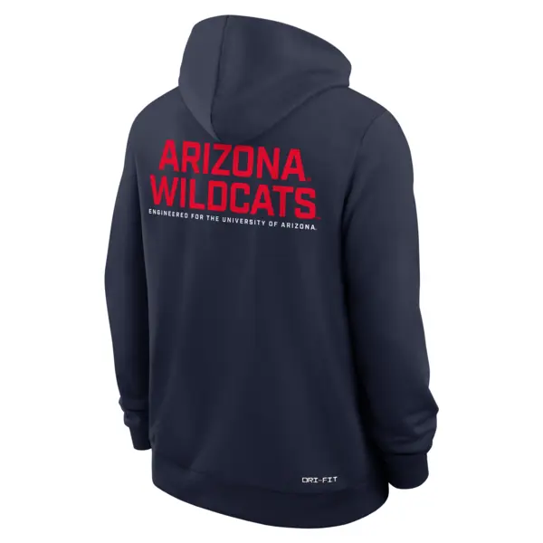 Nike Arizona Sideline Dri-fit College Full-zip Hoodie - Blue