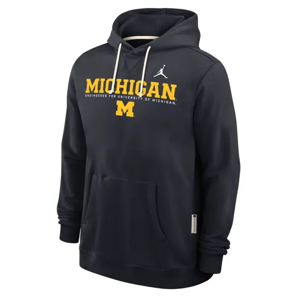 JORDAN Michigan Sideline Dri-fit College Pullover Hoodie