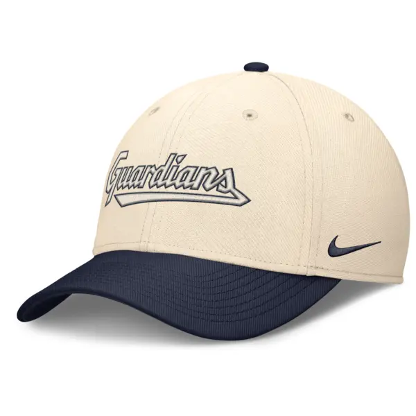 Nike Cleveland Guardians Statement Rise Swoosh Dri-fit Mlb Cap - Brown