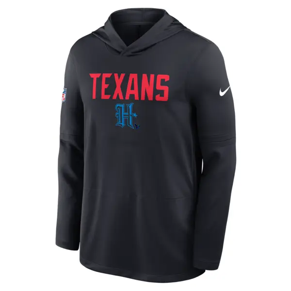 Nike Houston Texans Dri-fit Nfl Long-sleeve Hooded Top - Blue