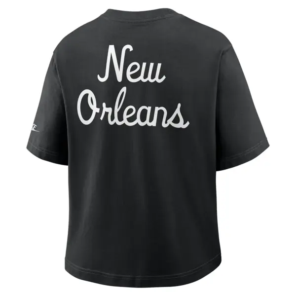 Nike New Orleans Saints Rewind Pocket Boxy Nfl T-shirt - Black