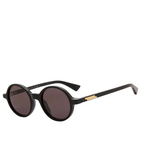 Bottega Veneta Bv1430s Slim Ribbon Sunglasses - Black/grey