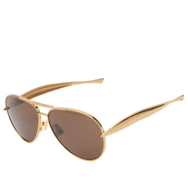 Bottega Veneta Bv1305s Sunglasses - Gold/brown