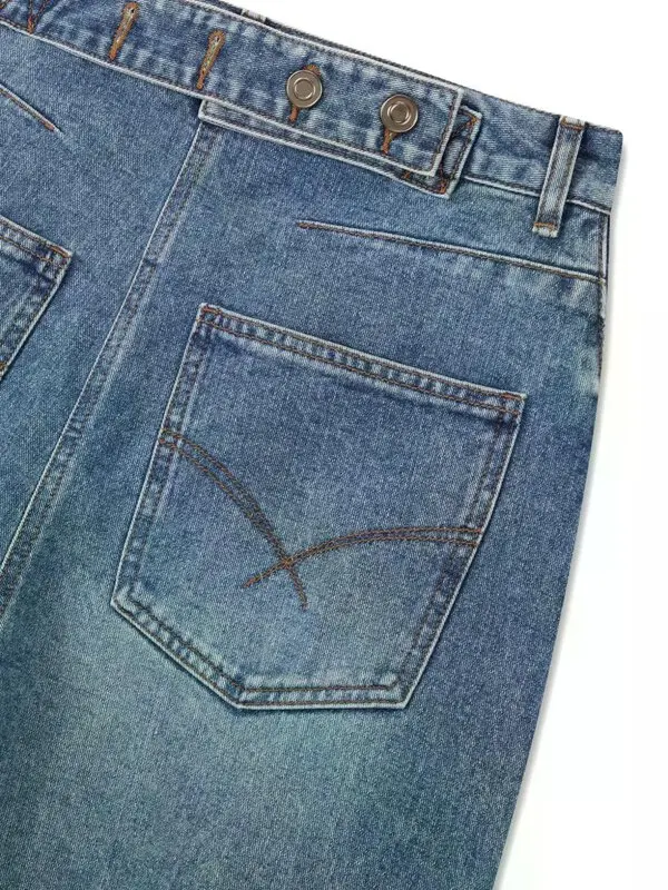 STUDIO TOMBOY Adjustable-back Tapered Jeans