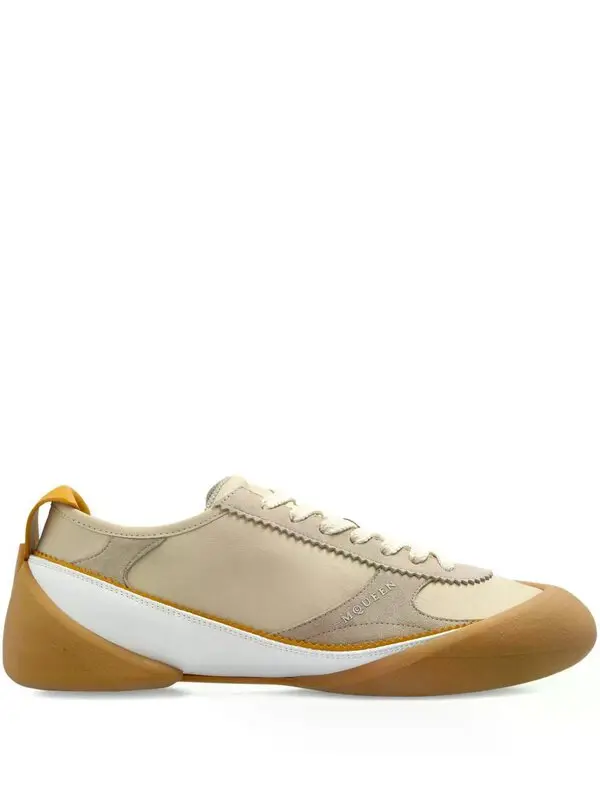 Alexander McQueen Leather Panelled Sneakers