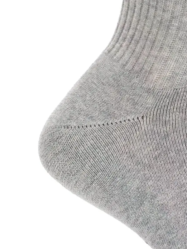 Dsquared2 Logo-embroidered Ribbed Socks - Grey