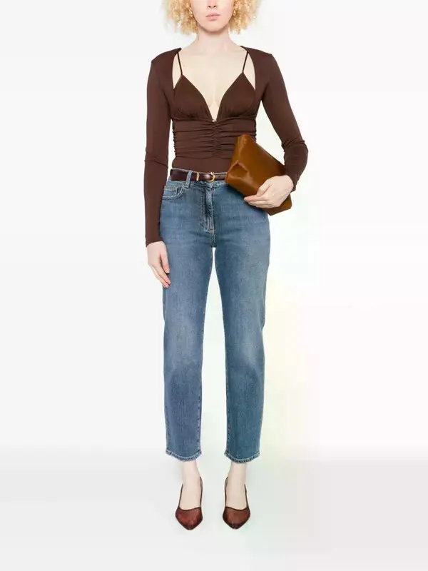 Elisabetta Franchi Cotton-blend Jeans