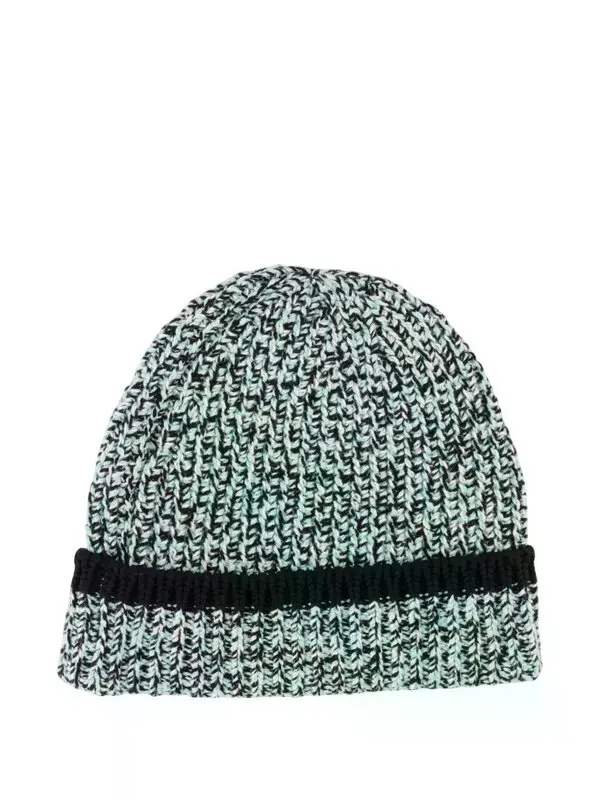 Casablanca Ribbed Wool Beanie