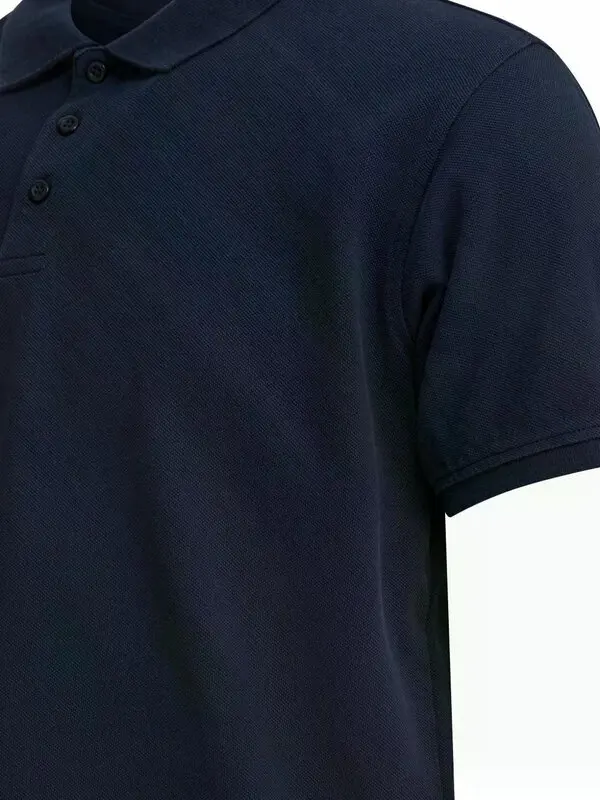 ALTUM Short-sleeve Button Polo Shirt - Blue