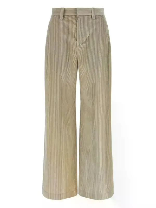 Brunello Cucinelli Pleated Corduroy Trousers - Neutrals