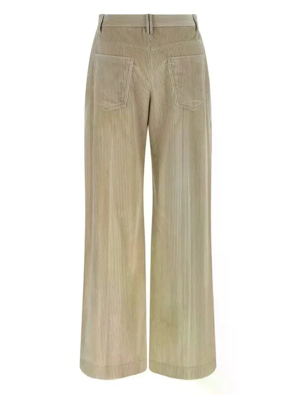 Brunello Cucinelli Pleated Corduroy Trousers - Neutrals