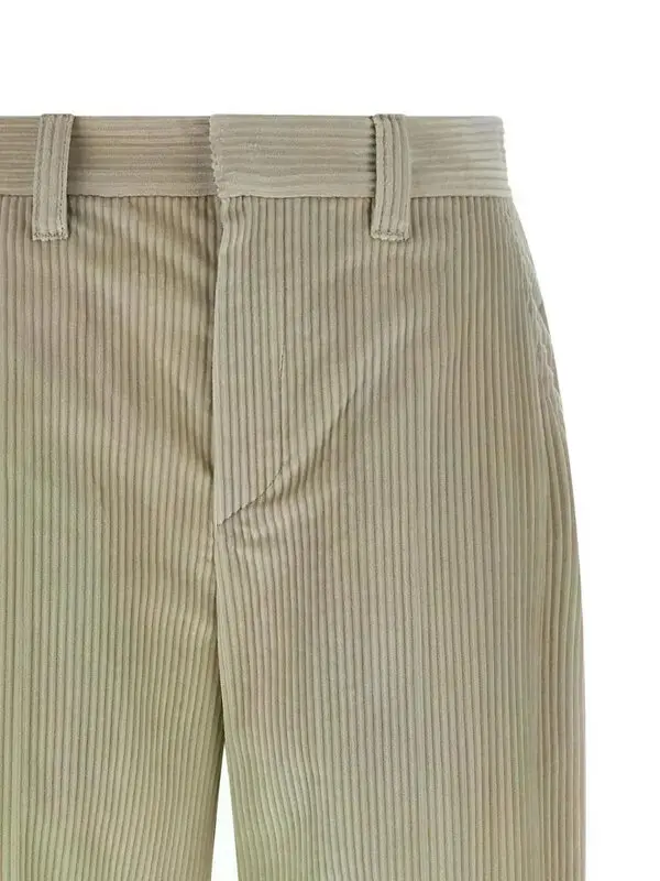 Brunello Cucinelli Pleated Corduroy Trousers - Neutrals