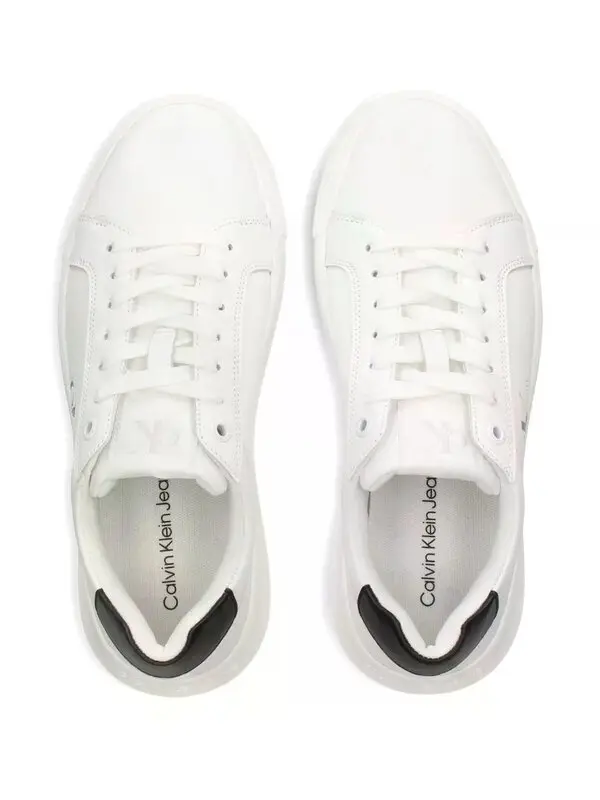 Calvin Klein Logo-detail Leather Sneakers
