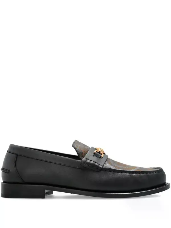 Versace Medusa-head Leather Loafers