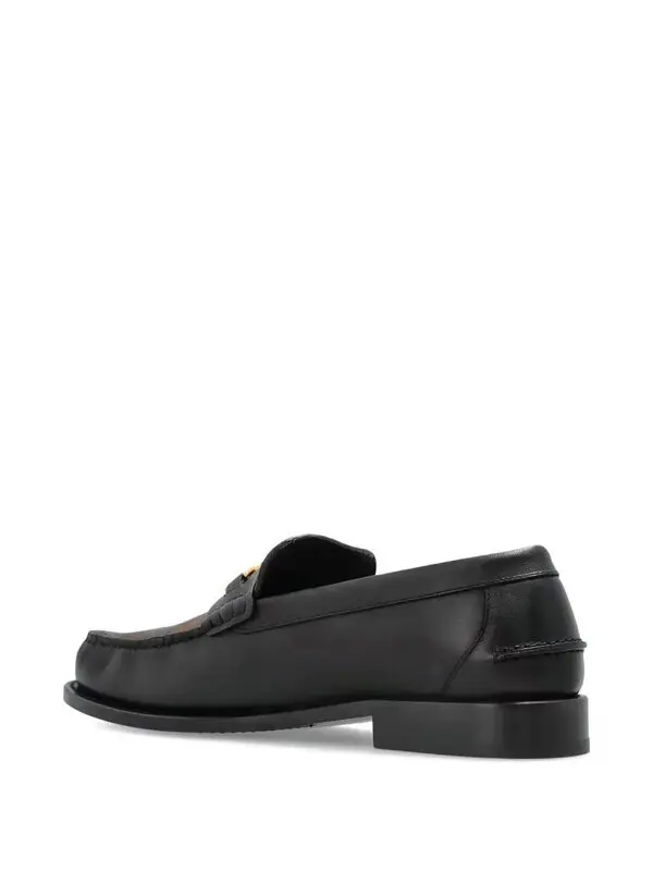 Versace Medusa-head Leather Loafers