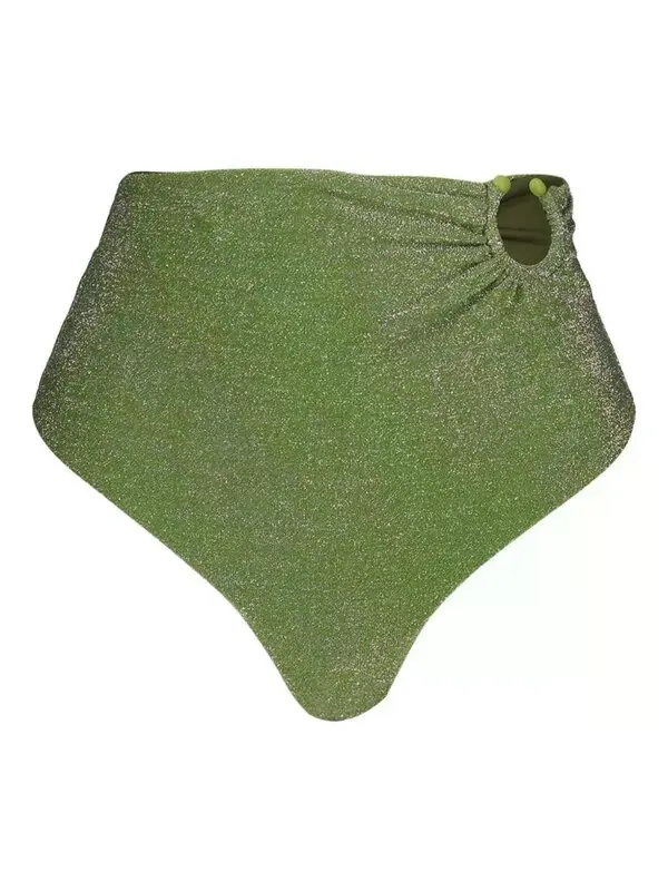 Johanna Ortiz Taita Ring Detail Bikini Bottom - Green
