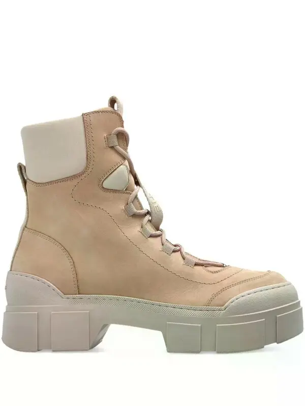 VIC MATIE Lace-up Padded Boots - Neutrals