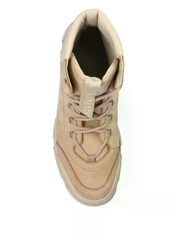 VIC MATIE Lace-up Padded Boots - Neutrals