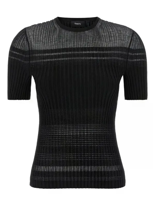 Theory Ribbed Crew-neck T-shirt
