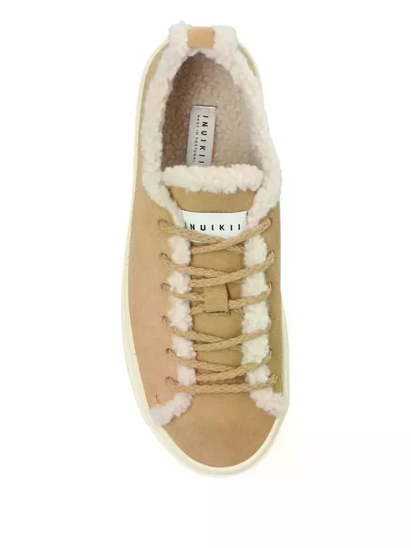 Inuikii Shearling-trimmed Suede Sneakers