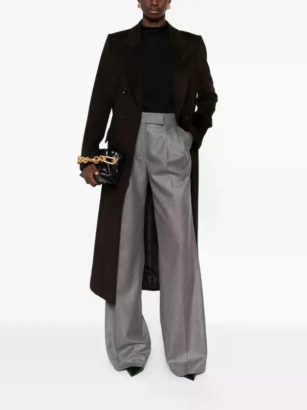 TOM FORD Pleated Front Trousers With Buckle Tabs