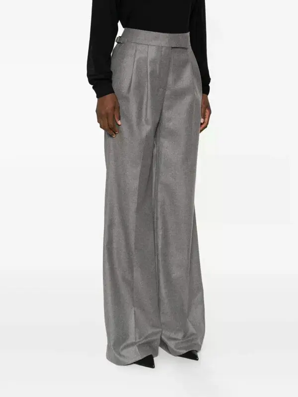 TOM FORD Pleated Front Trousers With Buckle Tabs