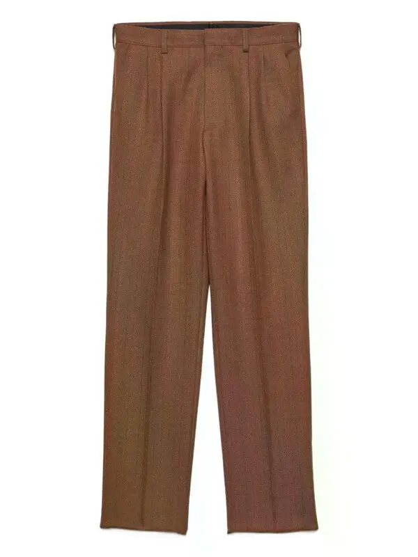 Prada Pinstripe Pleated Trousers